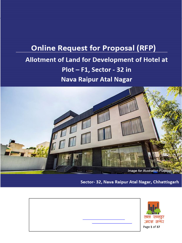 RFP - Hotel - Plot F1 - Sector-32 | PDF | Lease | Legal Liability