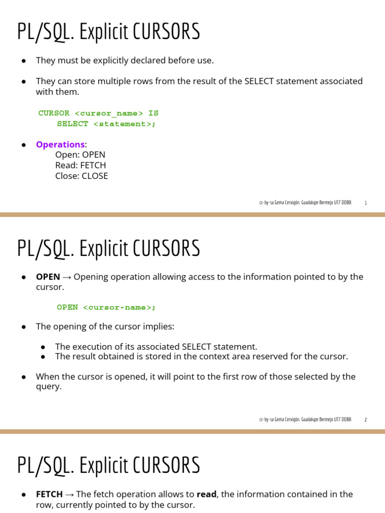 U6_ORACLE_PLSQL_2025_Explicit_Students | PDF | Pl/Sql | Control Flow