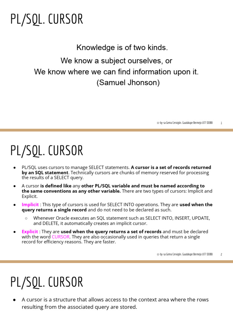 U6_ORACLE_PLSQL_2025_Implicit_Cursors_Students | PDF | Pl/Sql | Software Engineering