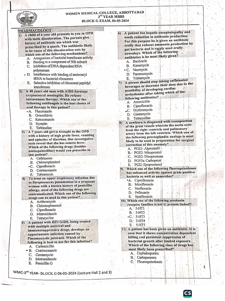 WMC Block G-2024 Solved by (M Usama) | PDF