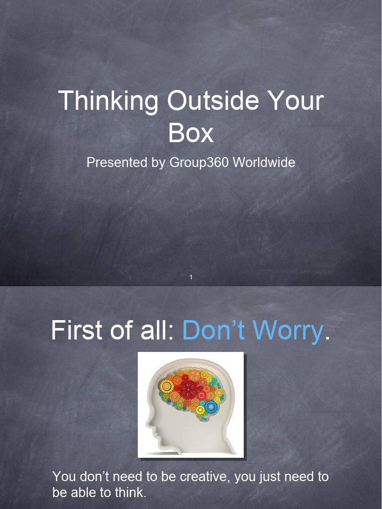 Thinking Outside Your Box | PDF