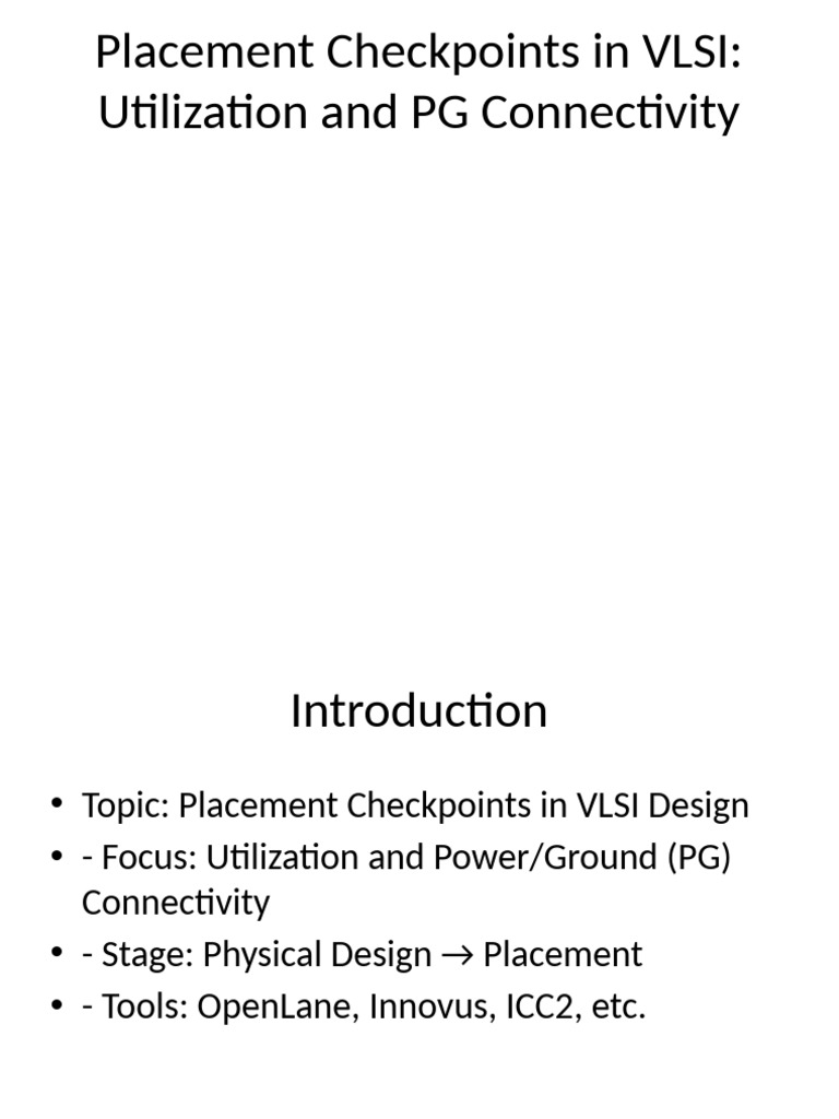 VLSI_Placement_Checkpoints | PDF