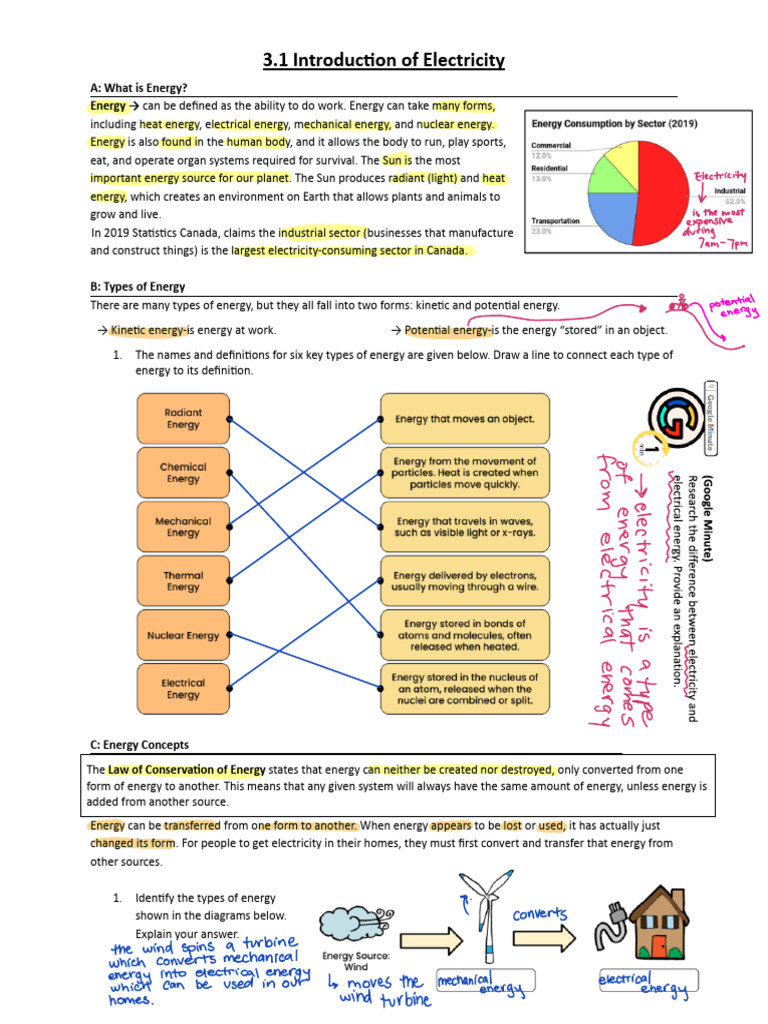 3.1 Note - Introduction of Electricity | PDF | Electron | Electricity