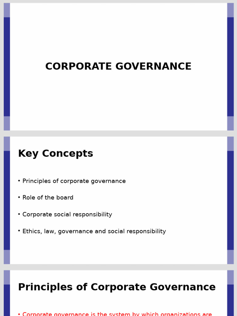 Corporate Governance | PDF | Corporate Governance | Governance