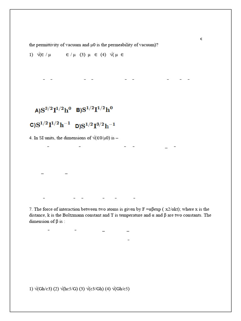 Higher Order Questions-1 | PDF | Permittivity | Force