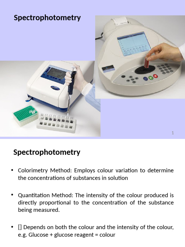 Spectrophotometer Principle | PDF | Spectrophotometry | Absorbance