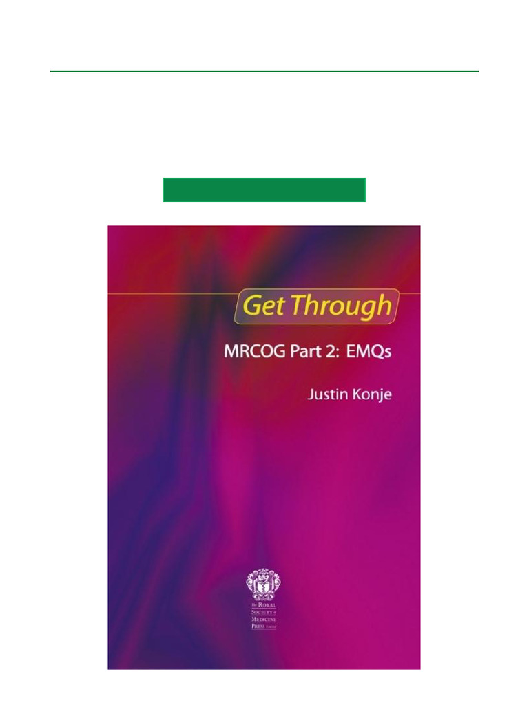 MRCOG Part 2 EMQs Study Guide | PDF | Birth Control | Gynaecology