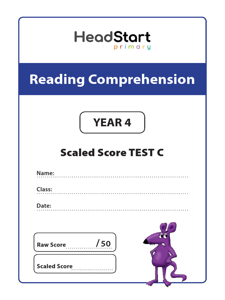 Y4 RC Scaled Score Test C | PDF | Carousel