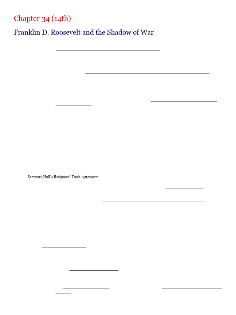 American Pageant Chapter 34 Notes | PDF | Franklin D. Roosevelt | Nazi ...
