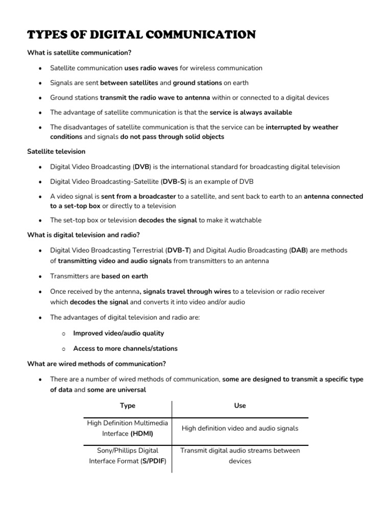Edexcel Igcse Ict Topic 2 Connectivity Pdf Computer Network World