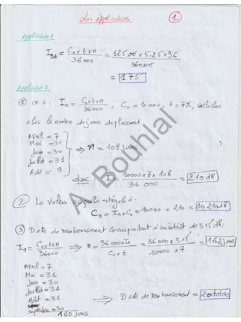 Mathématique Financière | PDF