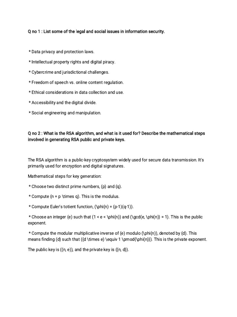 Previous Information Security Solved Paper | PDF | Espionage Techniques | Computer Security