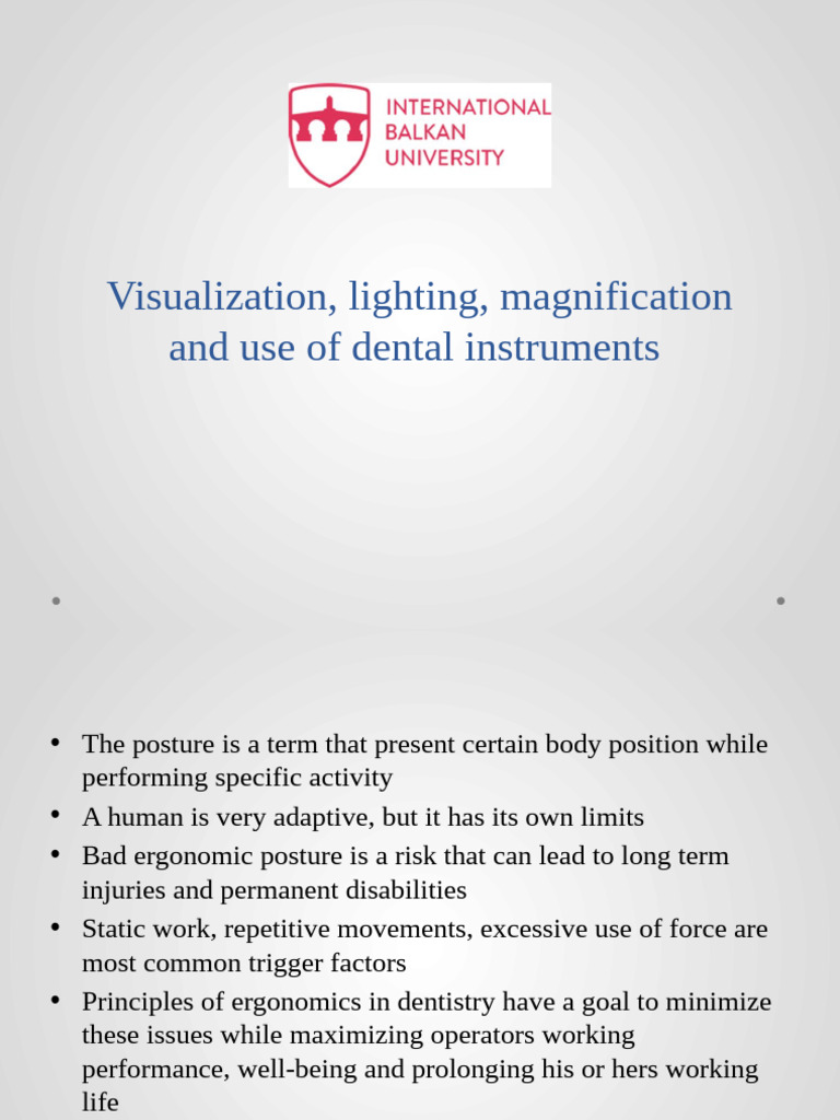 Lecture 4. Visualization, Lighting, Magnification and Use of | PDF ...