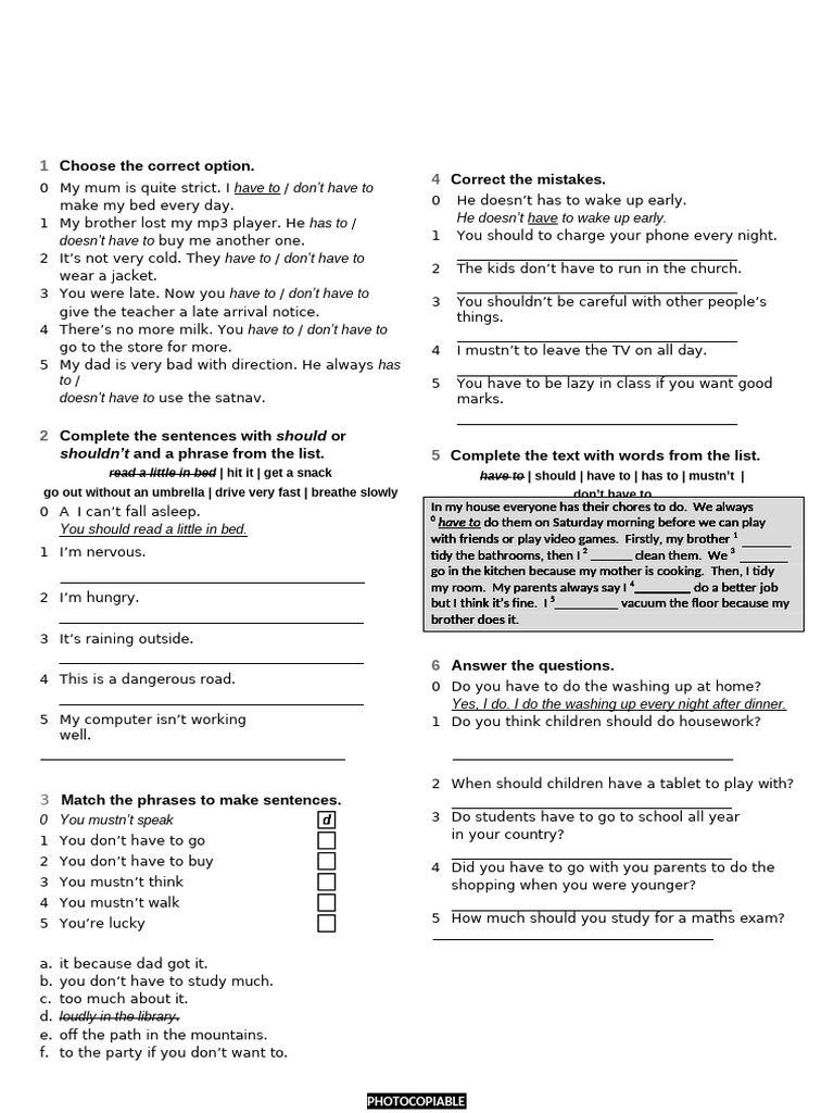 Thk2e BrE L1 Grammar Standard Unit 7 | PDF