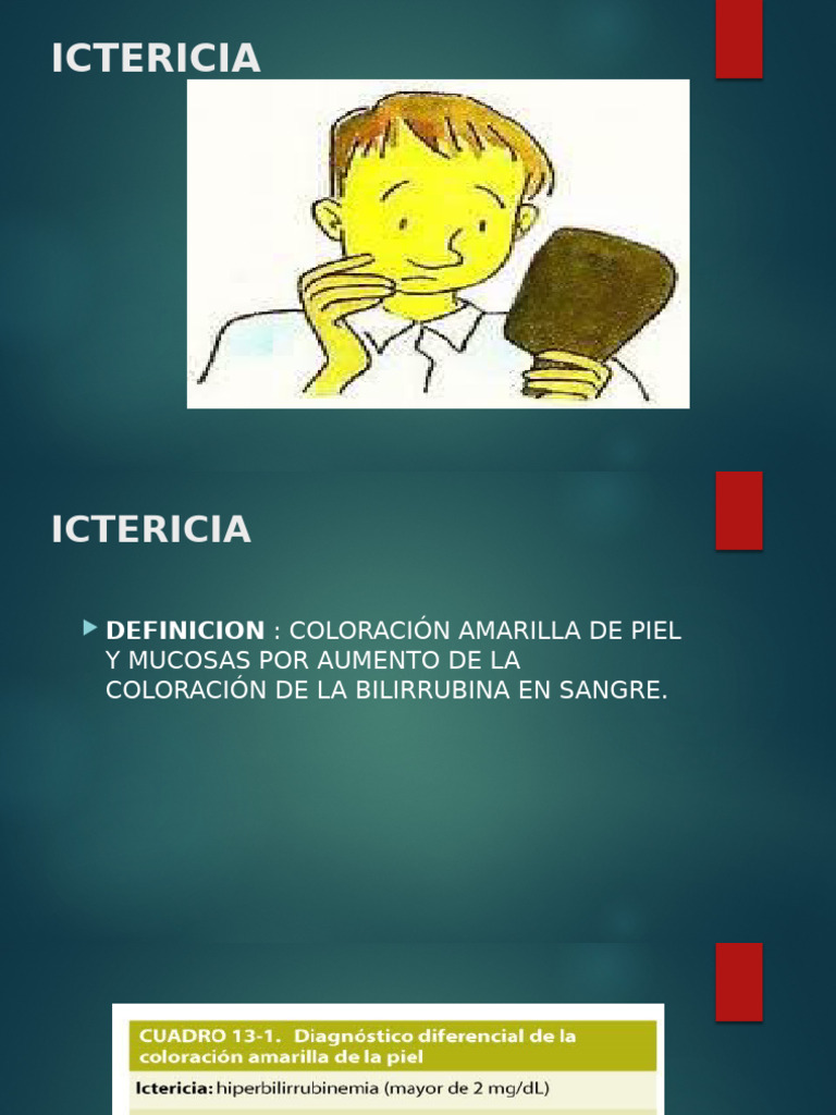 Ictericia Editado | PDF | Enfermedades y trastornos | Especialidades ...