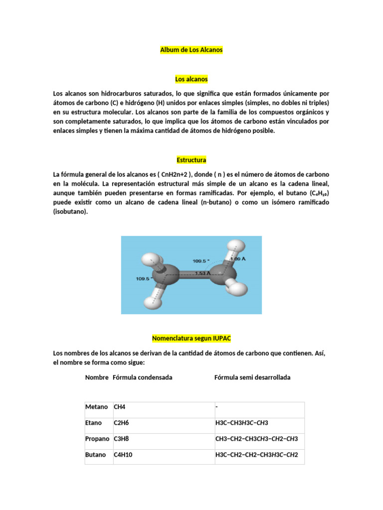 Usos y Estructura de Alcanos y Cicloalcanos | PDF | Aromaterapia | Alqueno