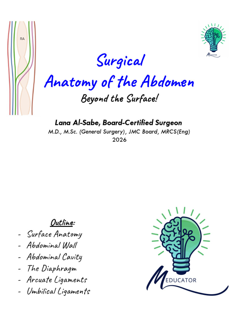 Surgical Anatomy of the Abdomen | PDF | Thyroid | Abdomen