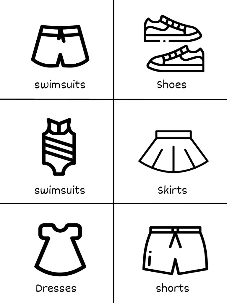 Kids Drawer Visual Labels 1 | PDF