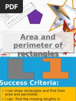Area and Perimeter Worksheet Grade 4 | PDF | Area | Length