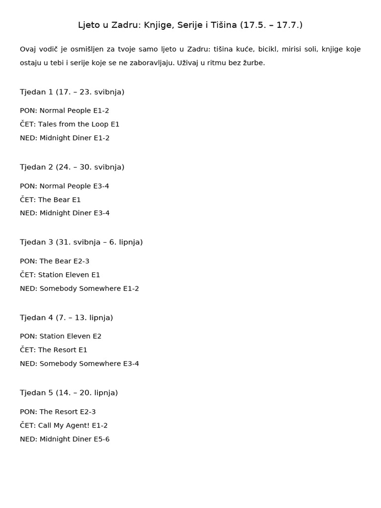 Ljeto_u_Zadru_vodic | PDF