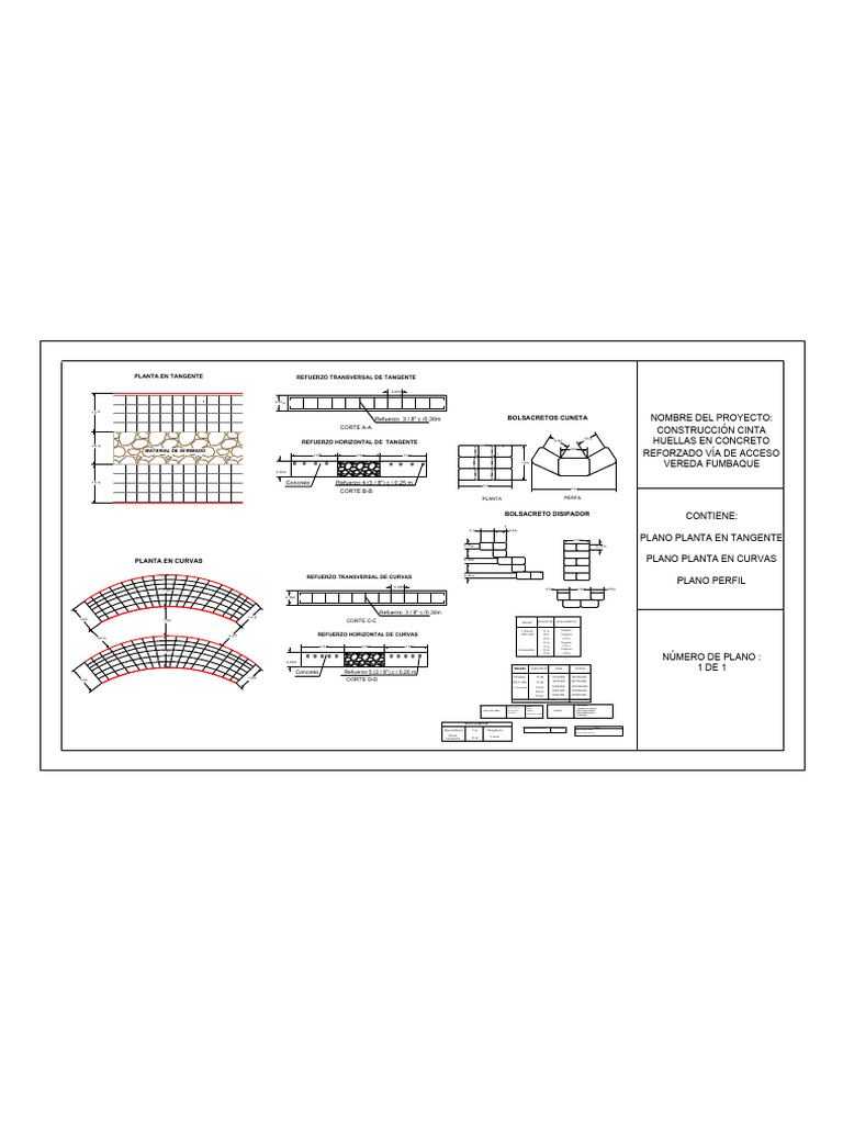 Plano Placa Huella 01 | PDF