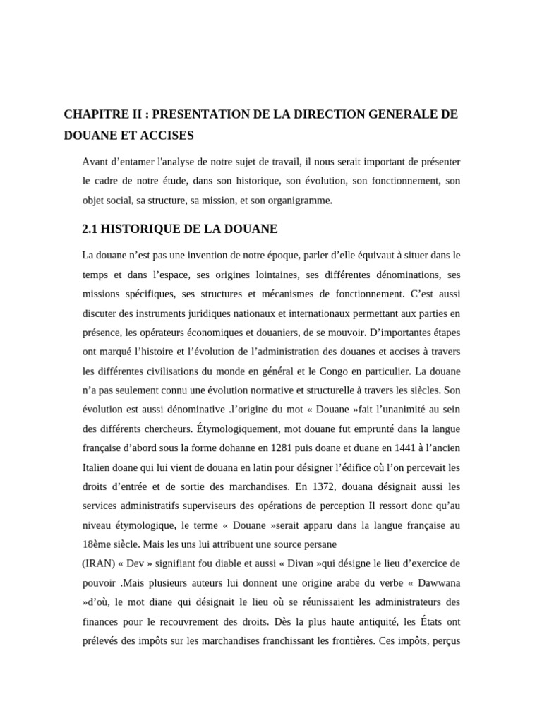 PRÉSENTATION DGDA | PDF | Accord général sur les tarifs douaniers et le commerce | Organisation ...