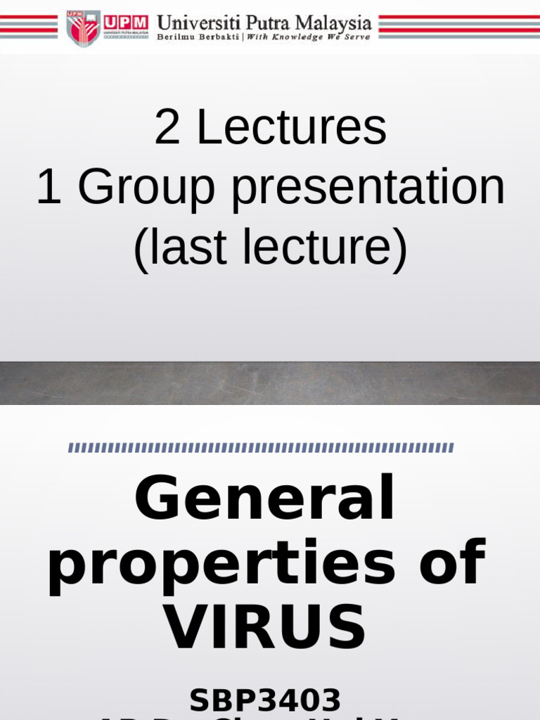General Properties of Virus - Jun 2021 | PDF | Virus | Tree Of Life ...