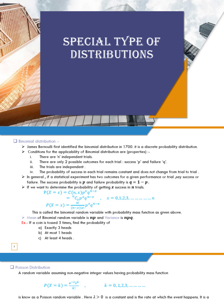 Binomial and Poisson Distributions Explained | PDF | Probability Distribution | Poisson Distribution