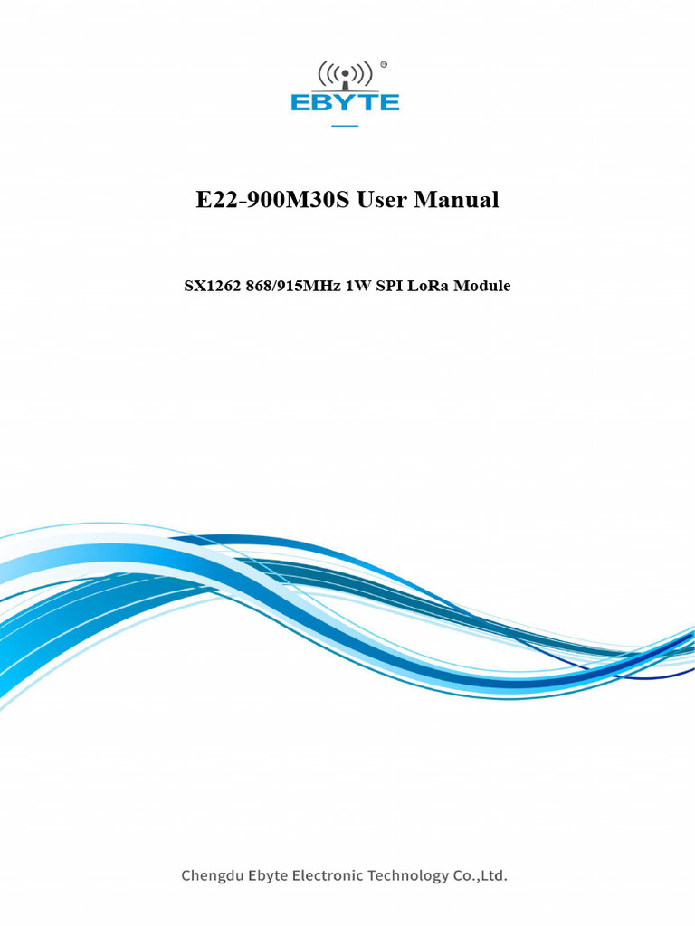 E22-900M30S LoRa Module Manual | PDF | Radio | Power Supply