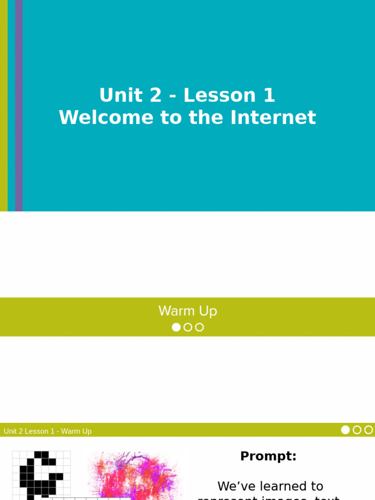 Lesson #2 Unit 2 - The Internet | PDF