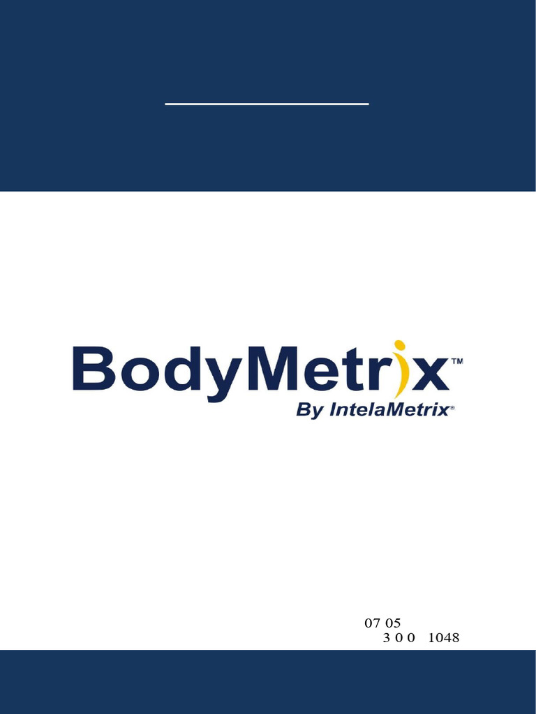 Manual de Instrucoes Do Cliente - BODY METRIX Profit | PDF | Índice de massa corporal