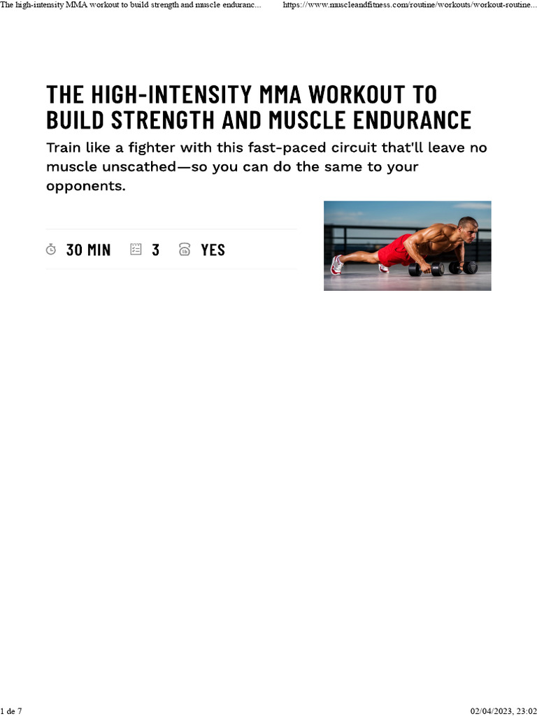 MMAWorkout | PDF