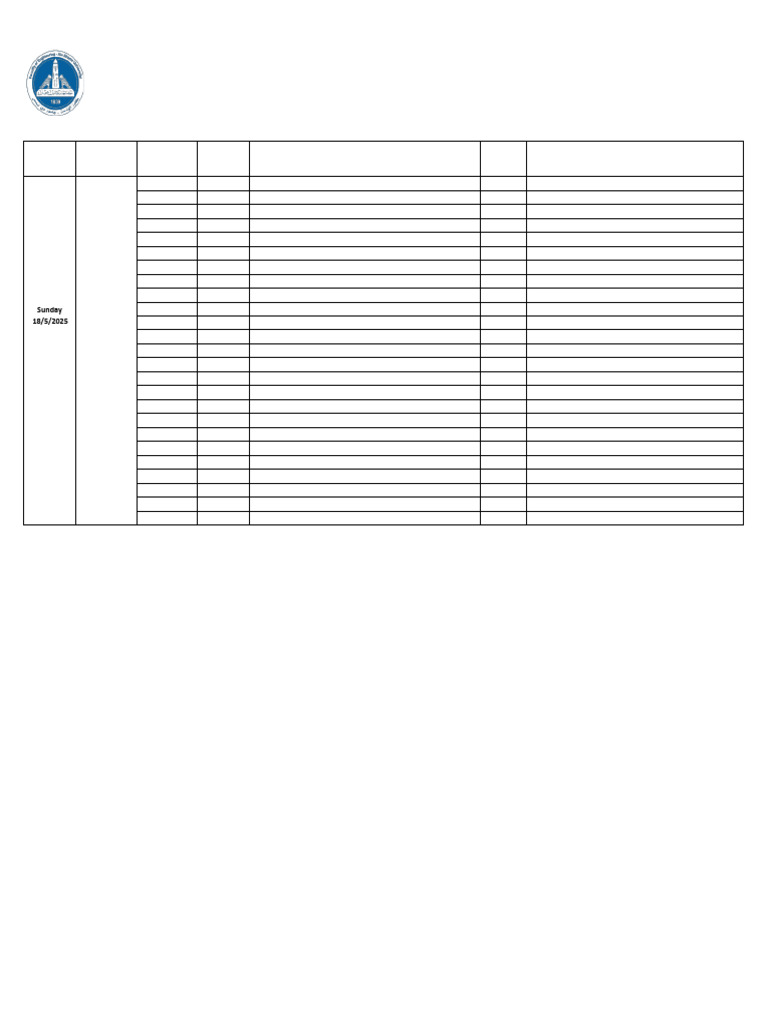 250426A-SP Programs Final Exam Timetables | PDF | Engineering ...