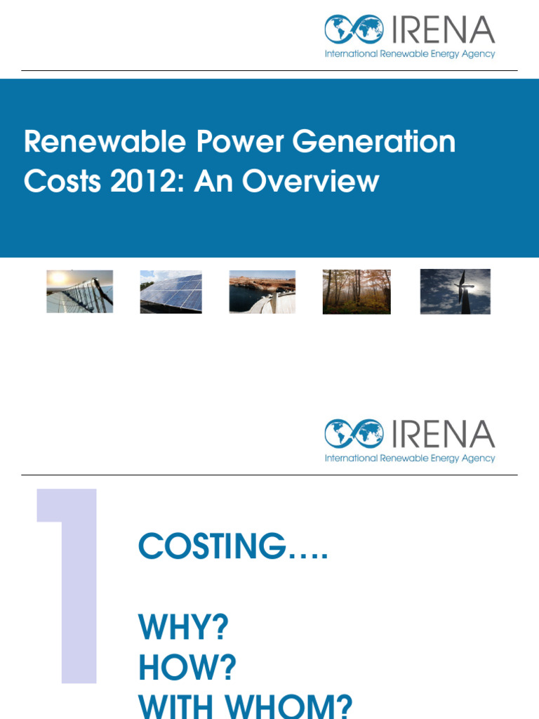 Presentation Taylor - Renewable Power Generation Costs 2012 | PDF ...