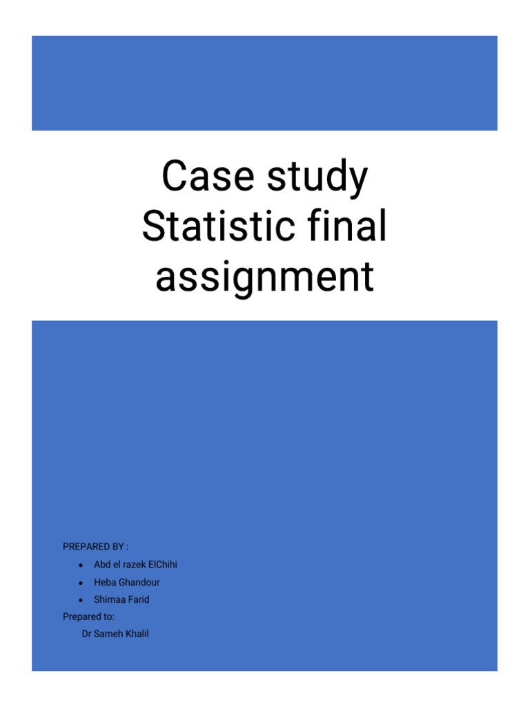 Case Study AHS Team Report | PDF