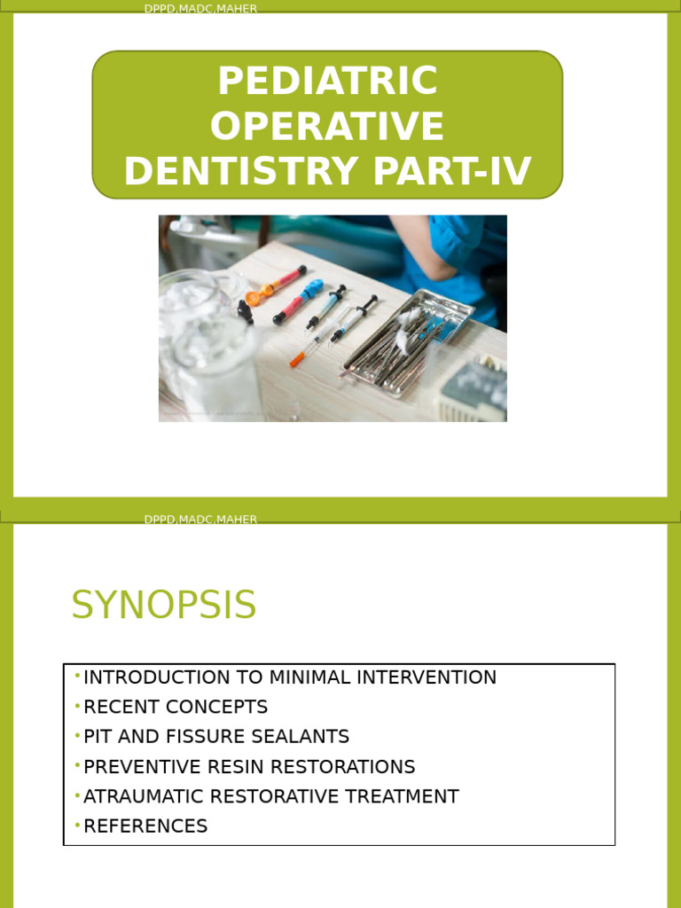 Pediatric Operative Dentistry Part 4 | PDF | Dental Composite | Tooth ...