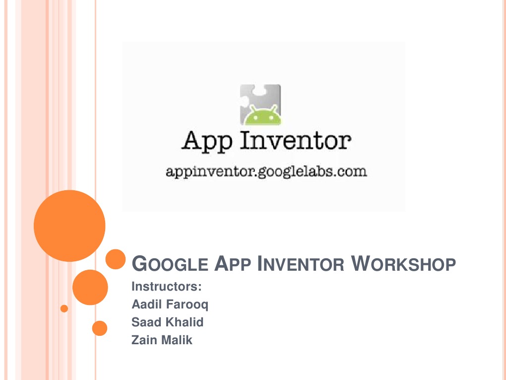 Google App Inventor Workshop | PDF | Android (Operating System ...