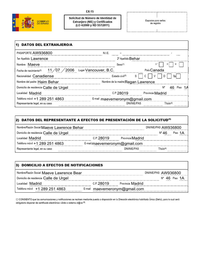 Solicitud de NIE y Certificados Extranjeros | PDF | Gobierno