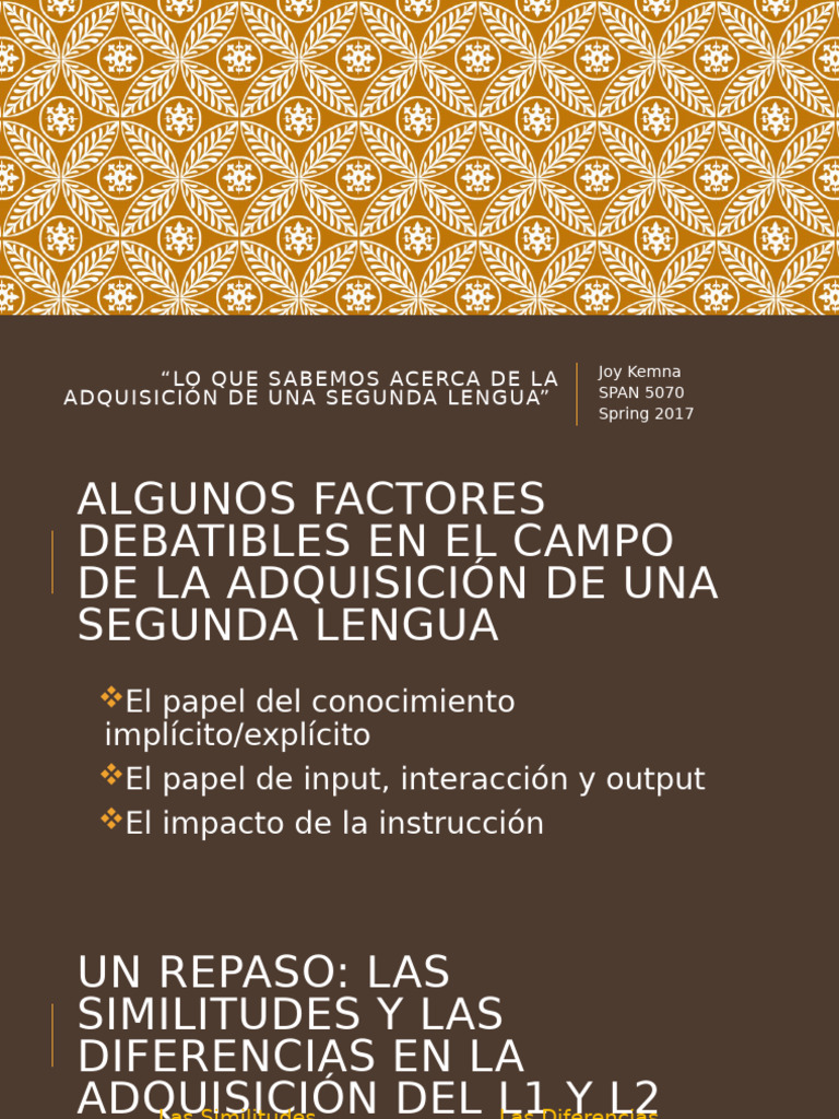 Kemna_Lo que sabemos acerca de la adquisicion de una segunda lengua | PDF | Segundo lenguaje ...