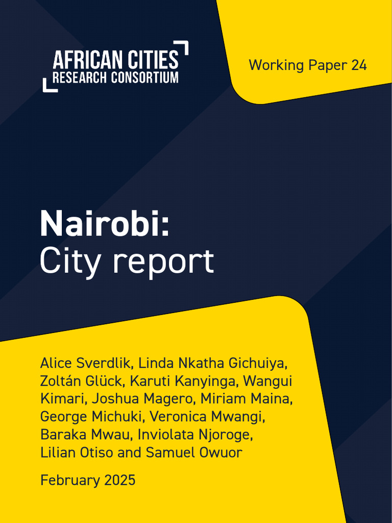 ACRC Working Paper 24 February 2025 | PDF | Kenya | Nairobi