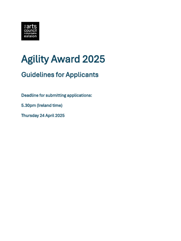 2025-Agility-Award-Guidelines | PDF | The Arts | Safari (Web Browser)
