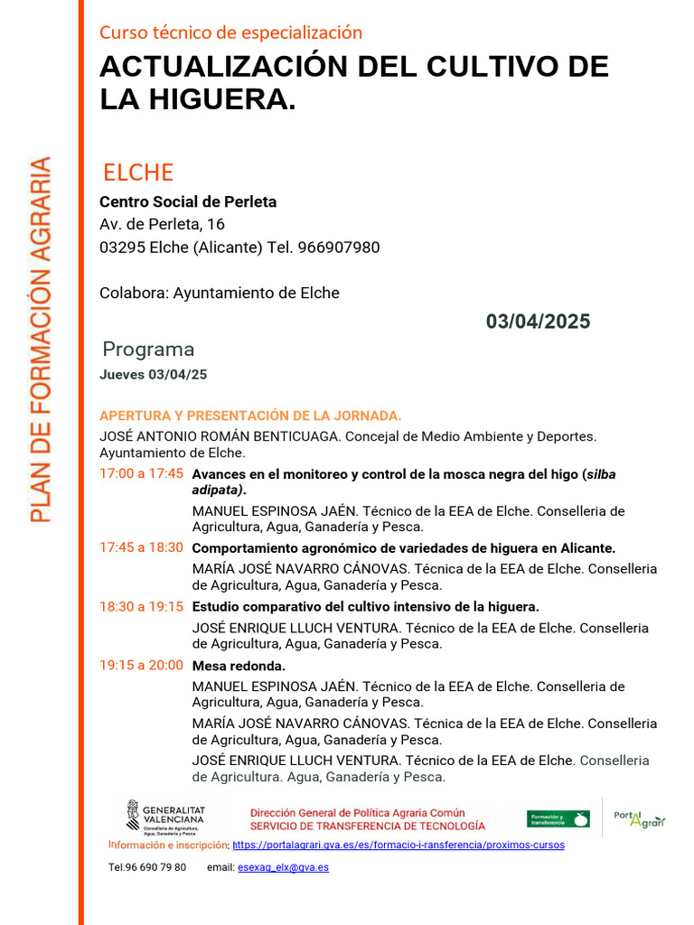 Programa Actualizaci N Del Cultivo de La Higuera | PDF