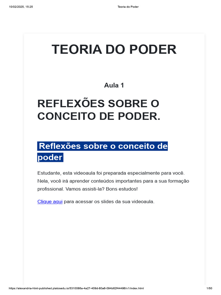 Teoria Do Poder | PDF | Estado | Karl Marx