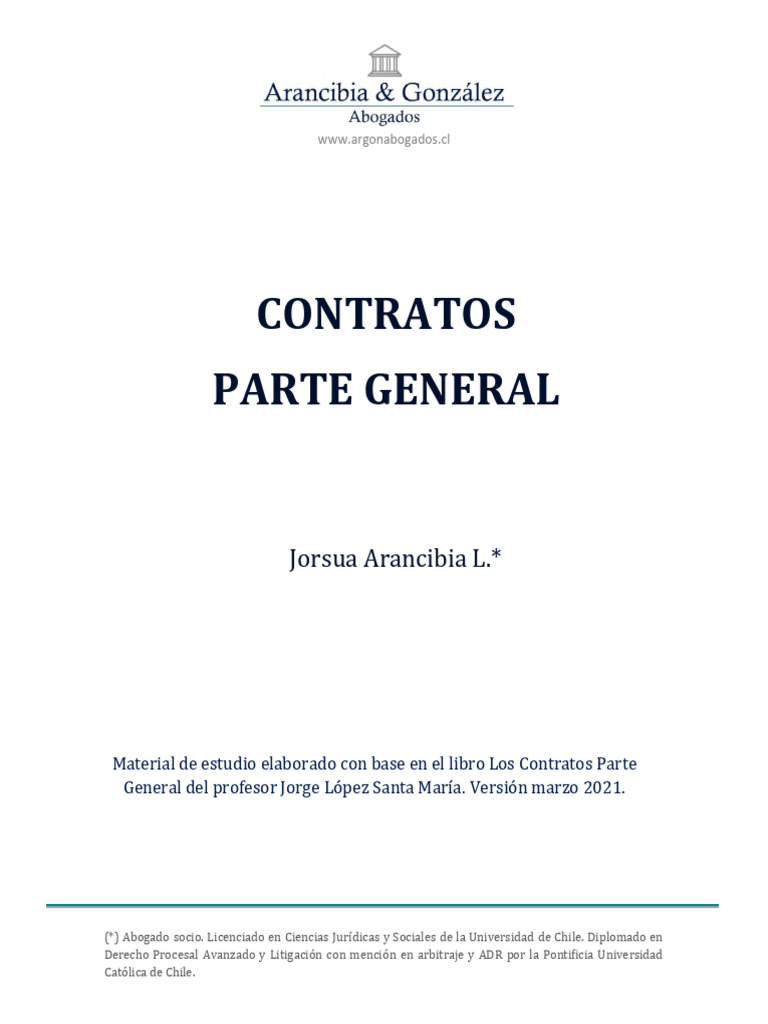 Contratos Parte General | PDF | Justicia | Crimen y violencia