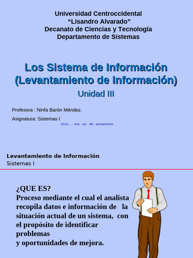 Unidad III - Levantamiento de Informacion | PDF | Cuestionario | Información