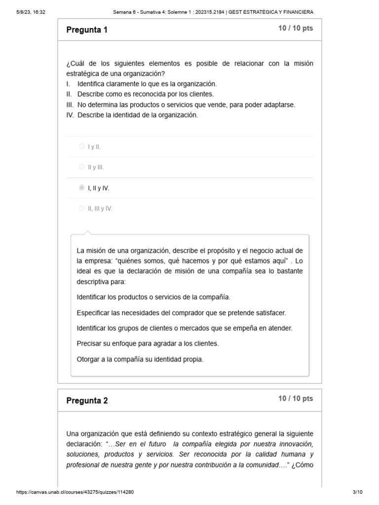 Semana 6 - Sumativa 4_ Solemne 1 _ 202315.2184 _ GEST ESTRATÉGICA Y FINANCIERA | PDF | Business ...