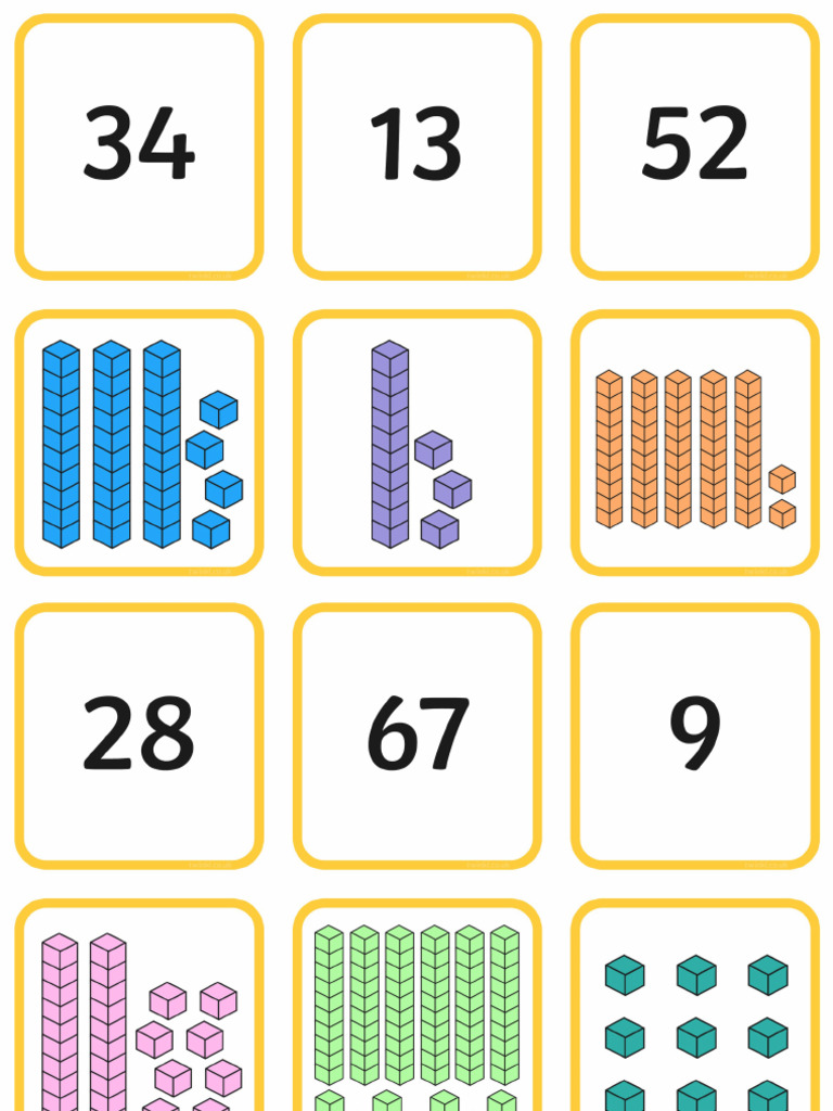 Place Value Matching Cards | PDF