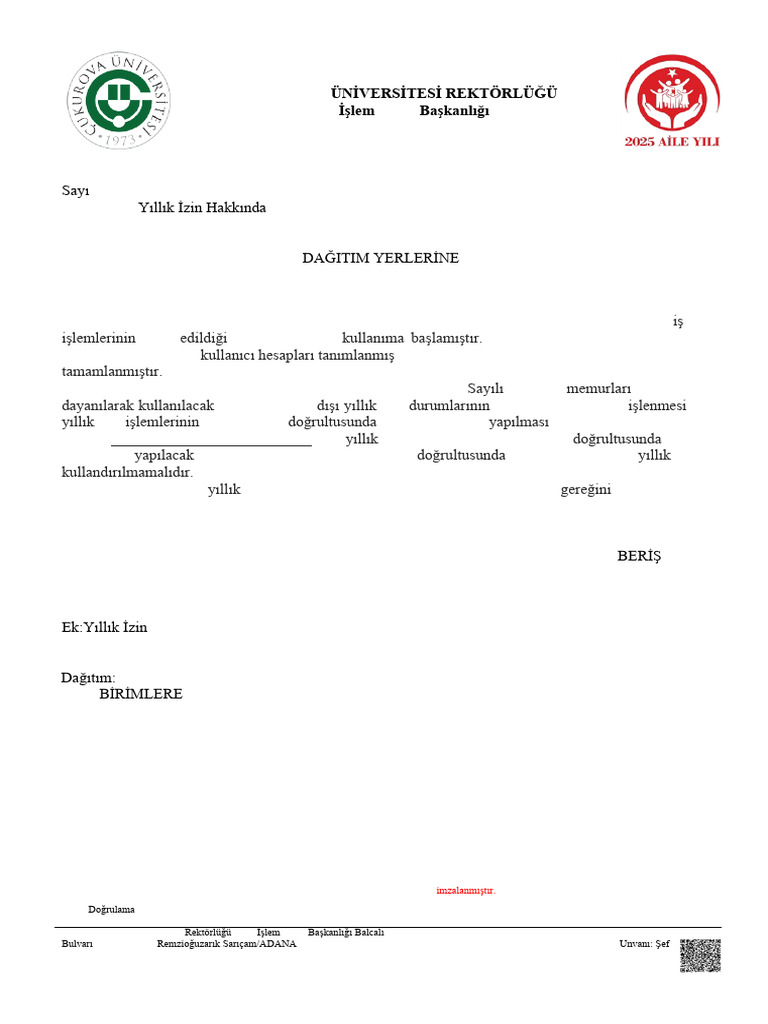 Yillik Izin Hakkinda | PDF