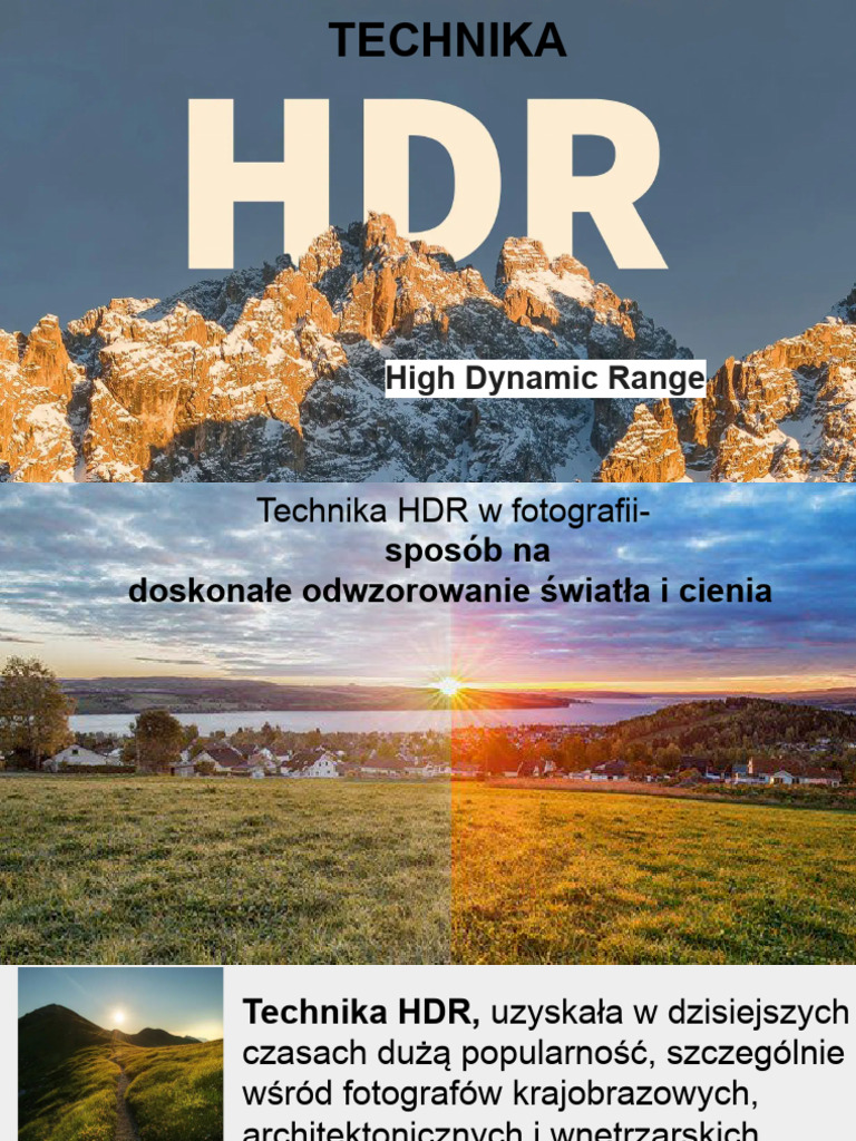 Techniki HDR w Fotografii | PDF