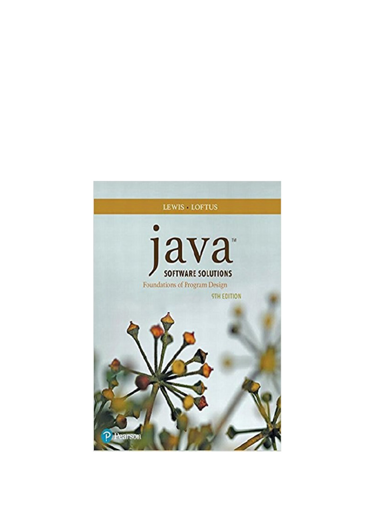 (Ebook PDF) Java Software Solutions 9th Edition by John Lewis PDF Download | PDF | Class ...